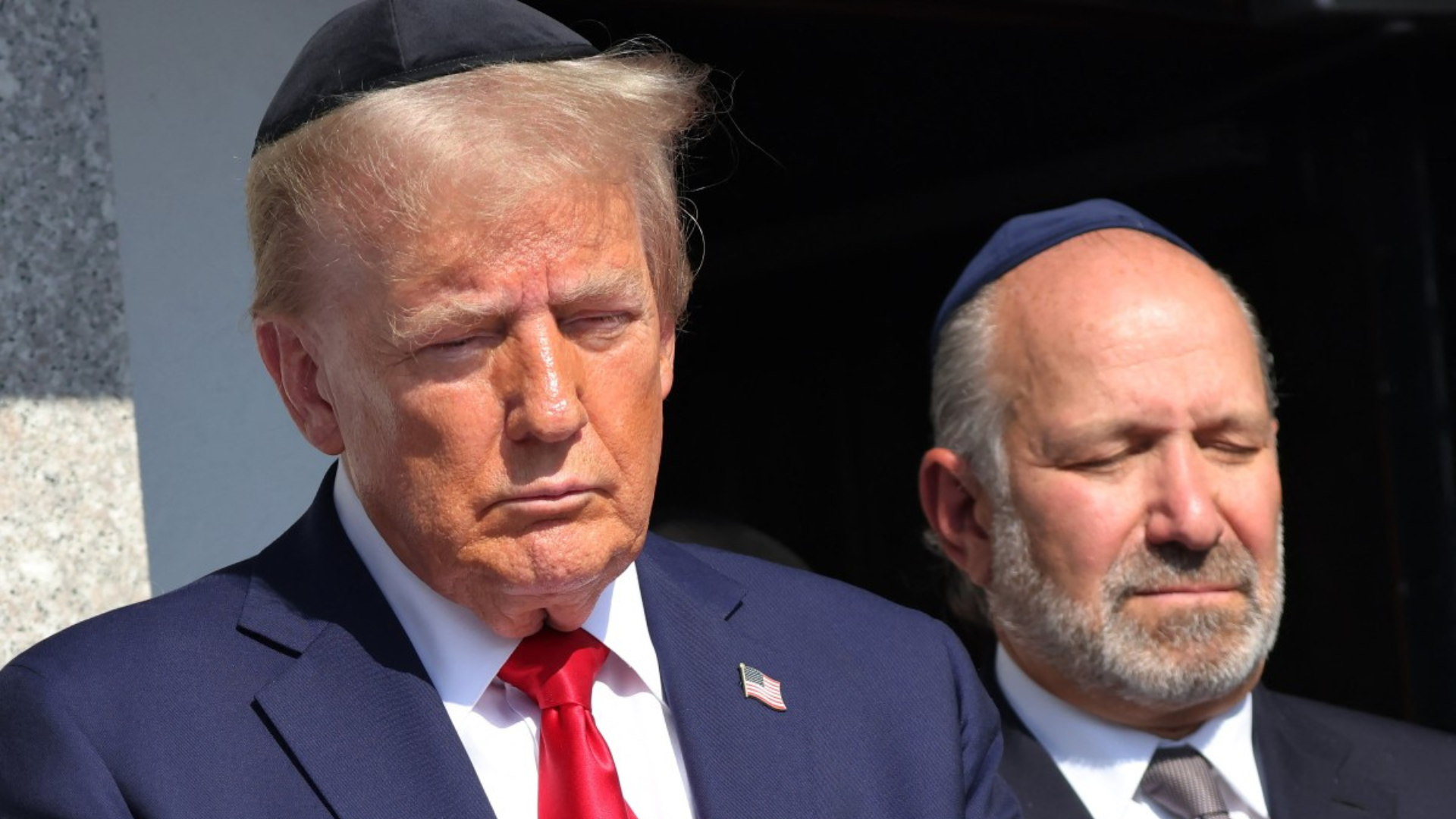 Donald Trump wears a Jewish Yamaka to mark October 7 | Al Bawaba