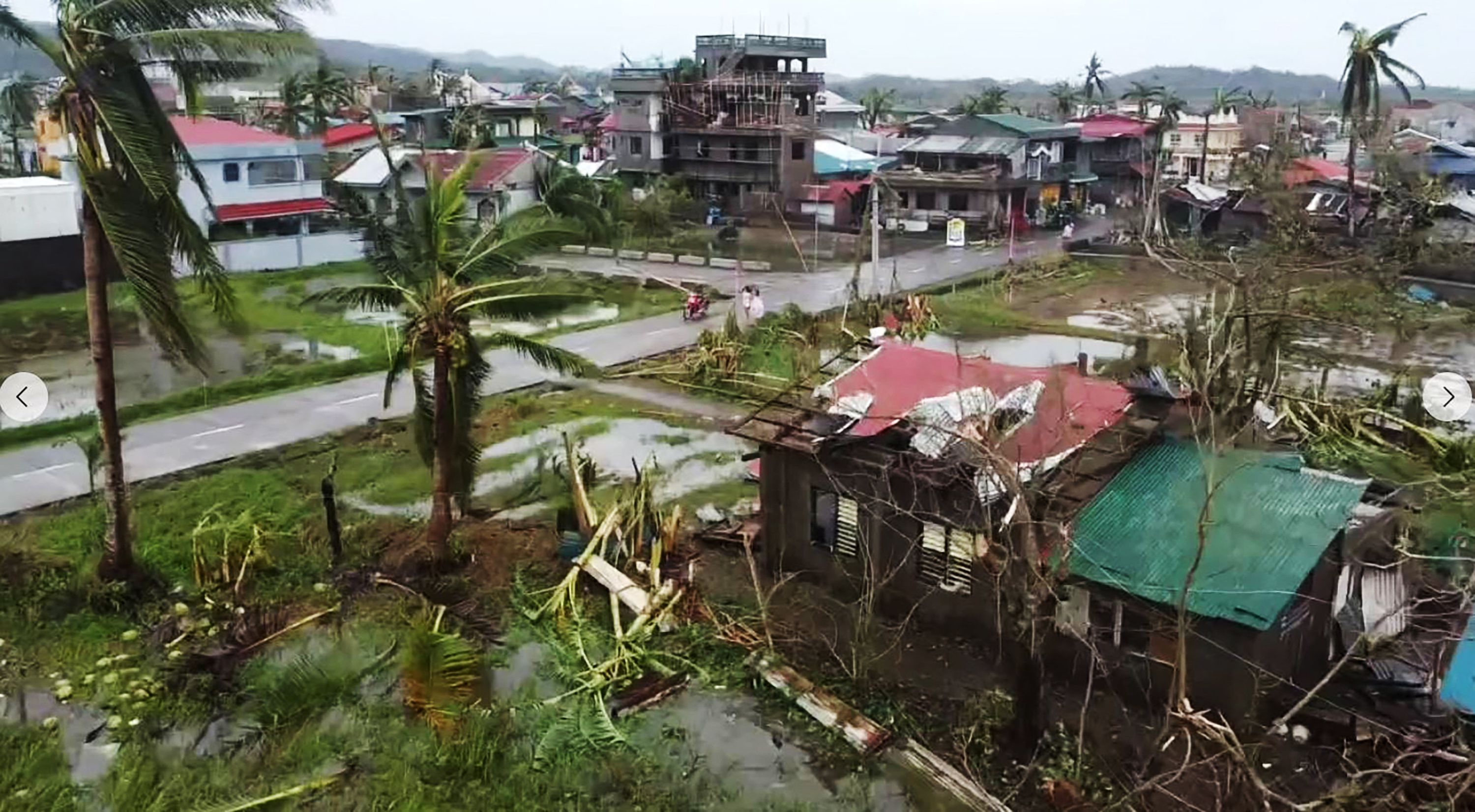 Super Typhoon Man-yi destroys trees and power lines in the Philippines ...
