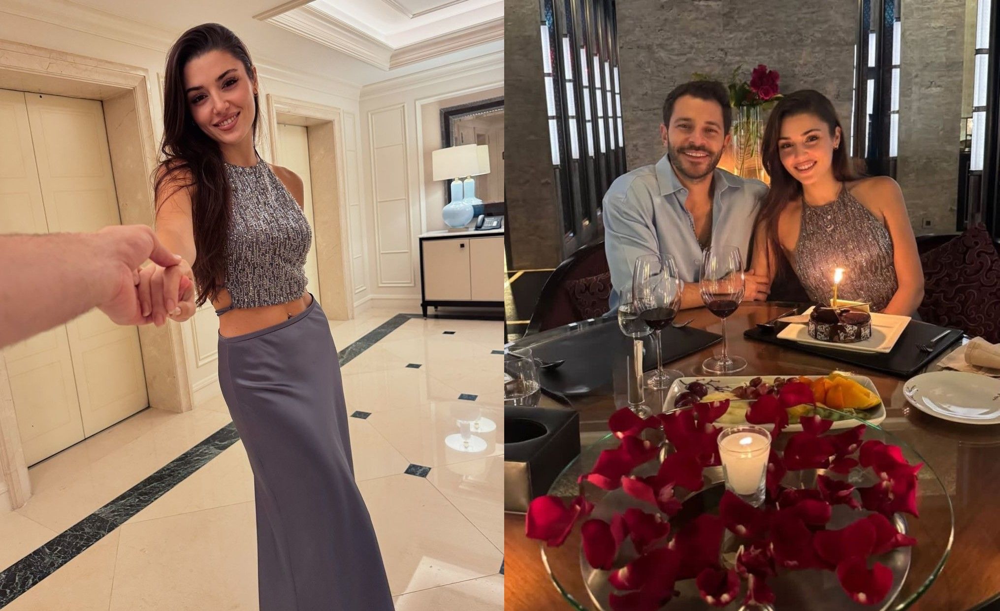 Hande Erçel and Hakan Sabancı celebrate love and birthday in Egypt | Al ...