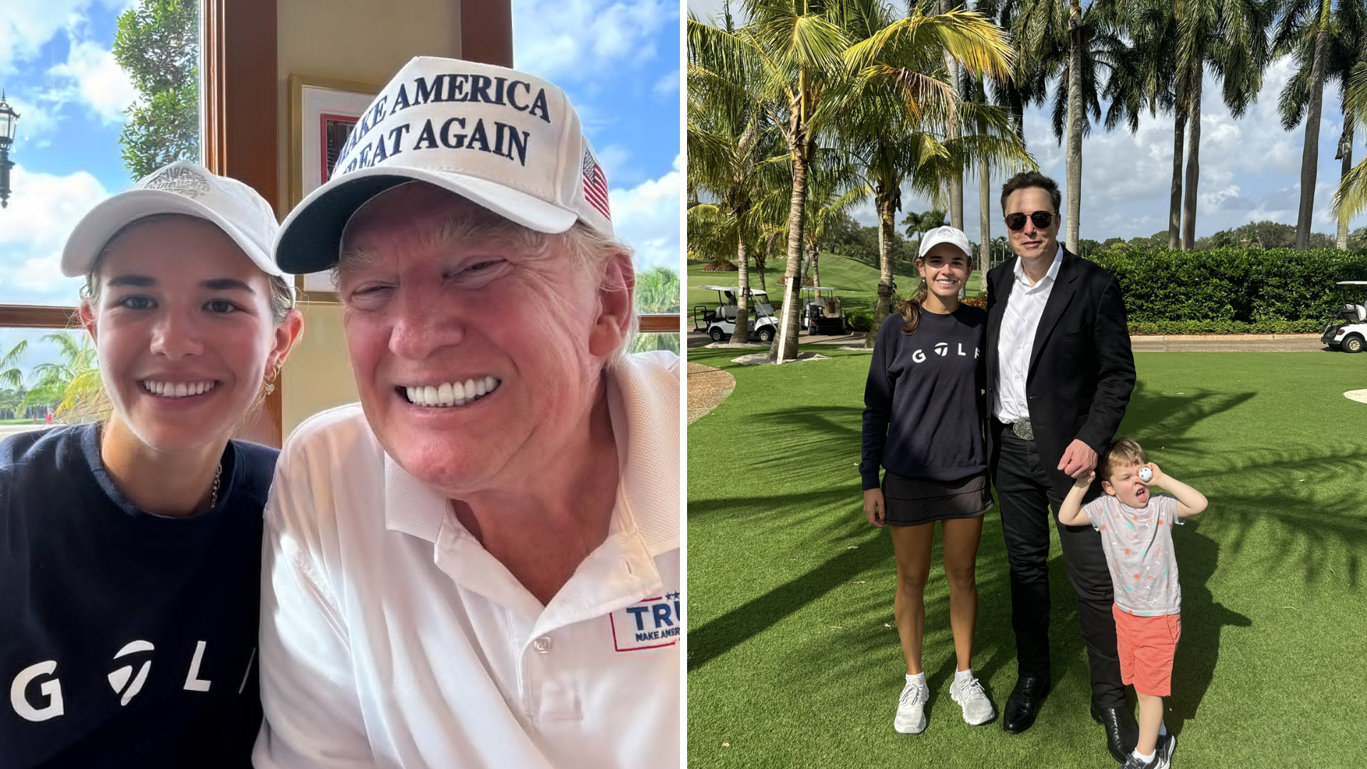 Kai Trump shares photos with grandpa Trump and uncle Musk | Al Bawaba