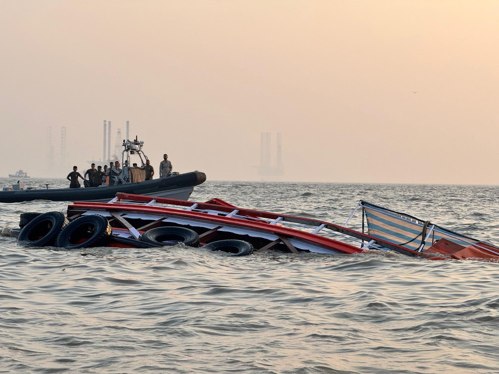13 dead, 101 rescued after navy speed boat collides with ferry off ...