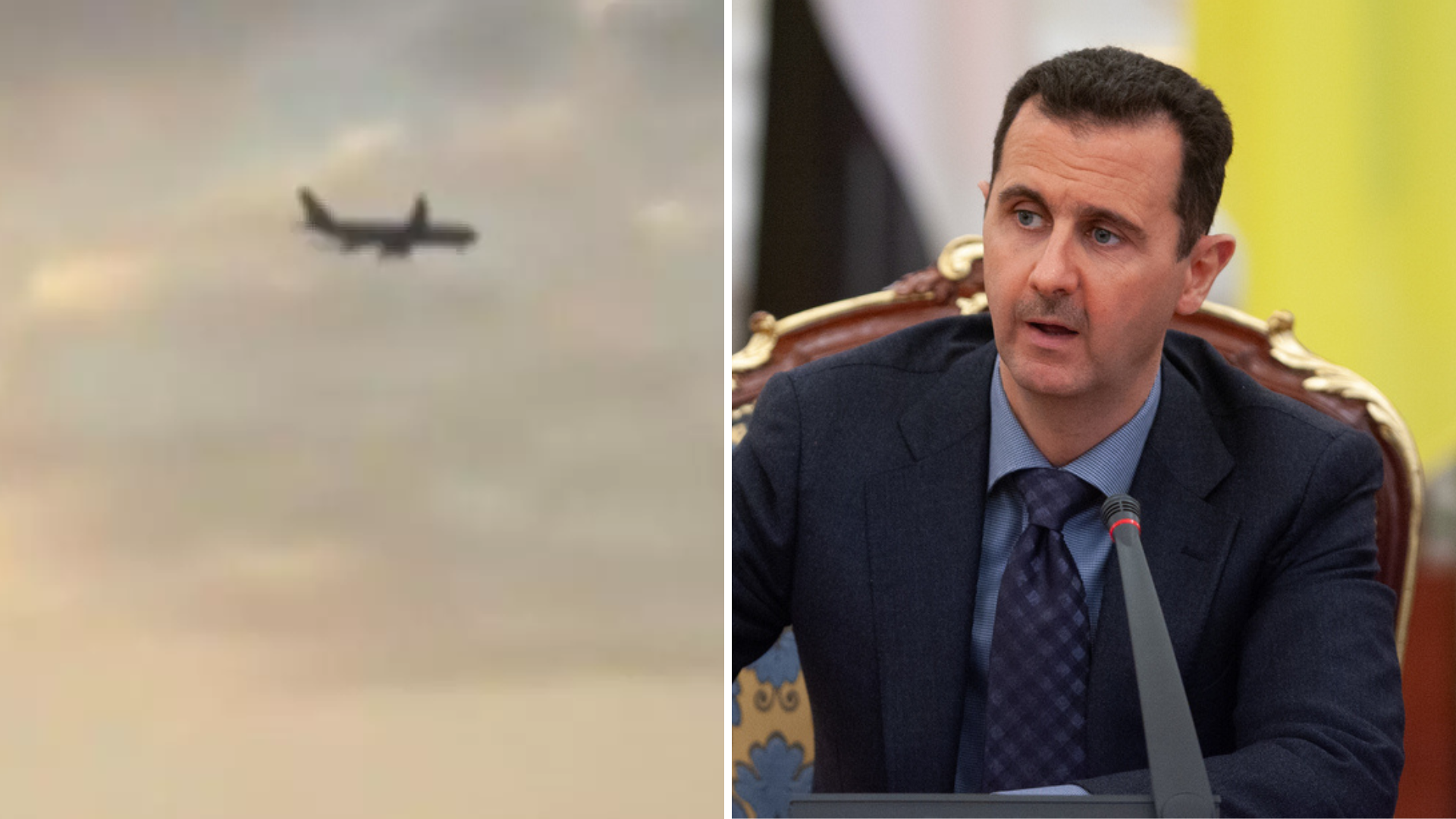 Video of Bashar Assad fleeing Syria to Moscow on plane | Al Bawaba