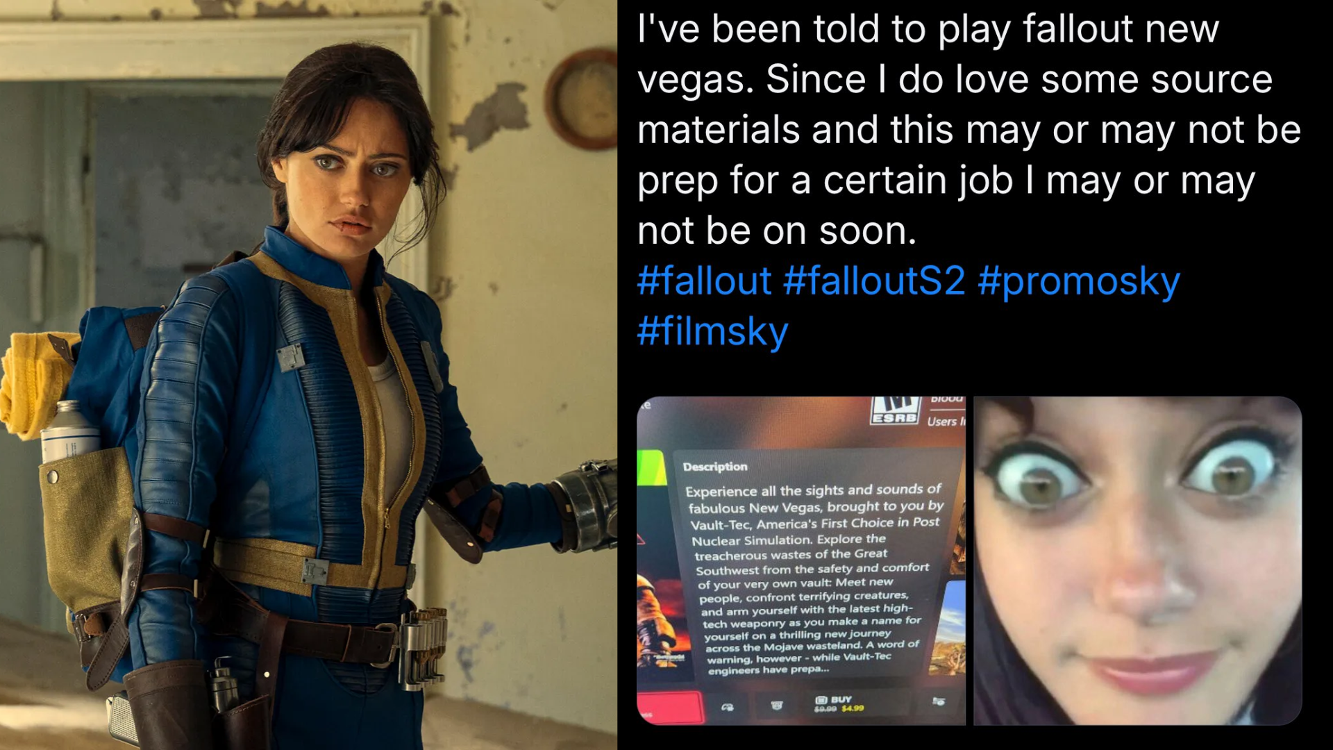 Ella Purnell is playing Fallout: New Vegas in anticipation of Prime's ...