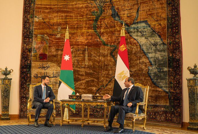 Jordan Crown Prince meets El-Sisi amid efforts to rebuild Gaza | Al Bawaba