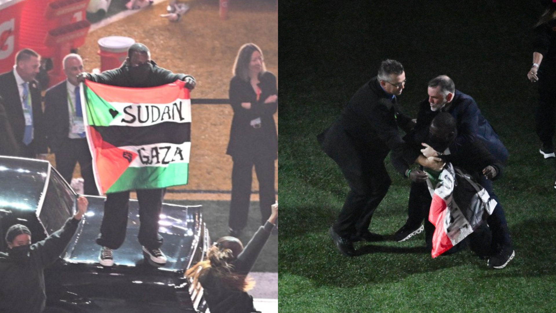 Super Bowl performer arrested amid Sudanese-Palestinian flag raise | Al ...
