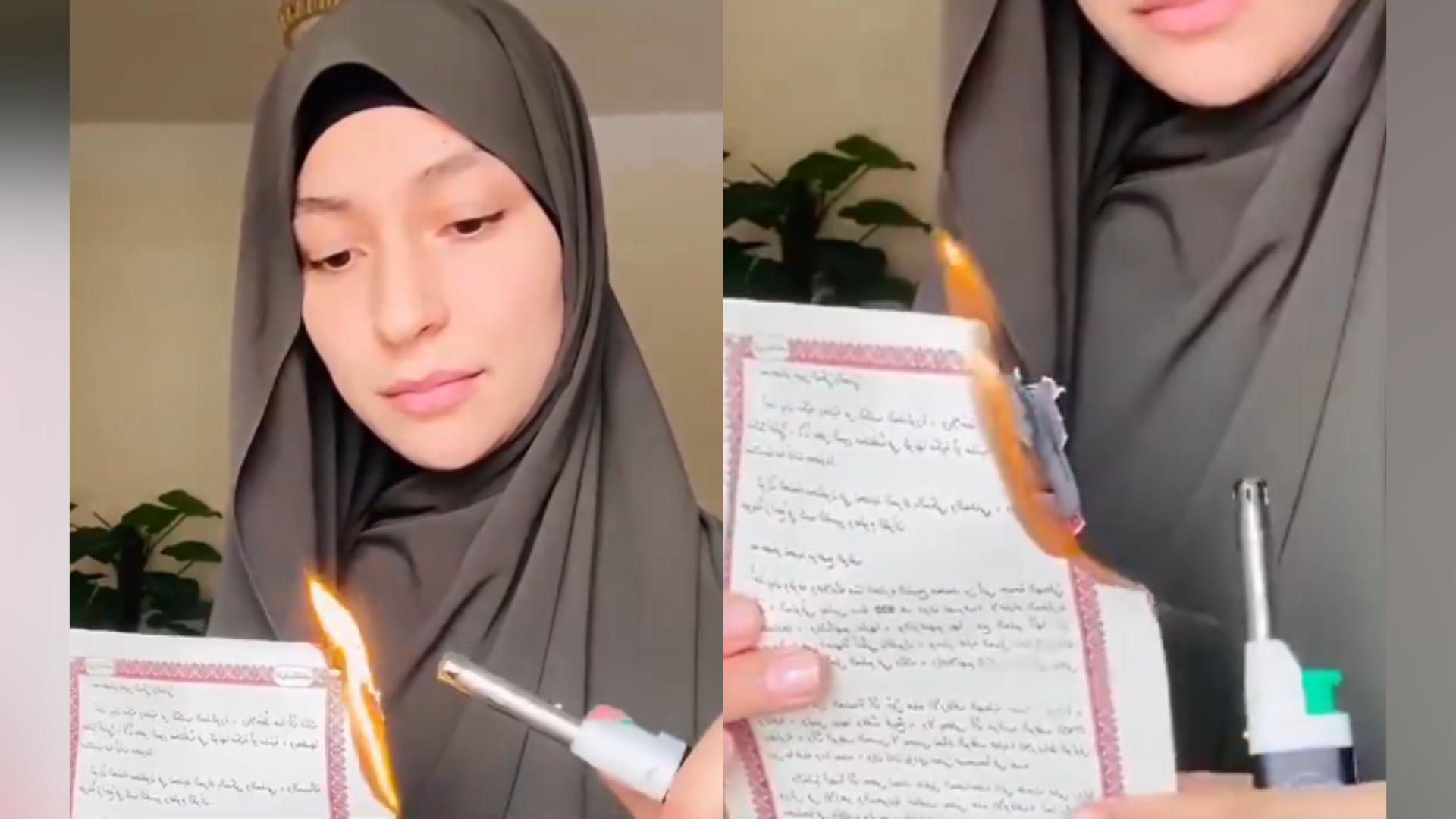 Muslim woman burns the Quran amid Salwan Momika's death | Al Bawaba