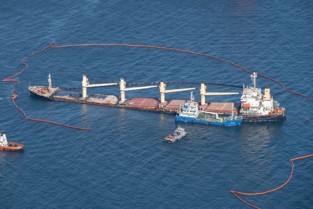 32 rescued after oil tanker and cargo ship crash in North Sea | Al Bawaba