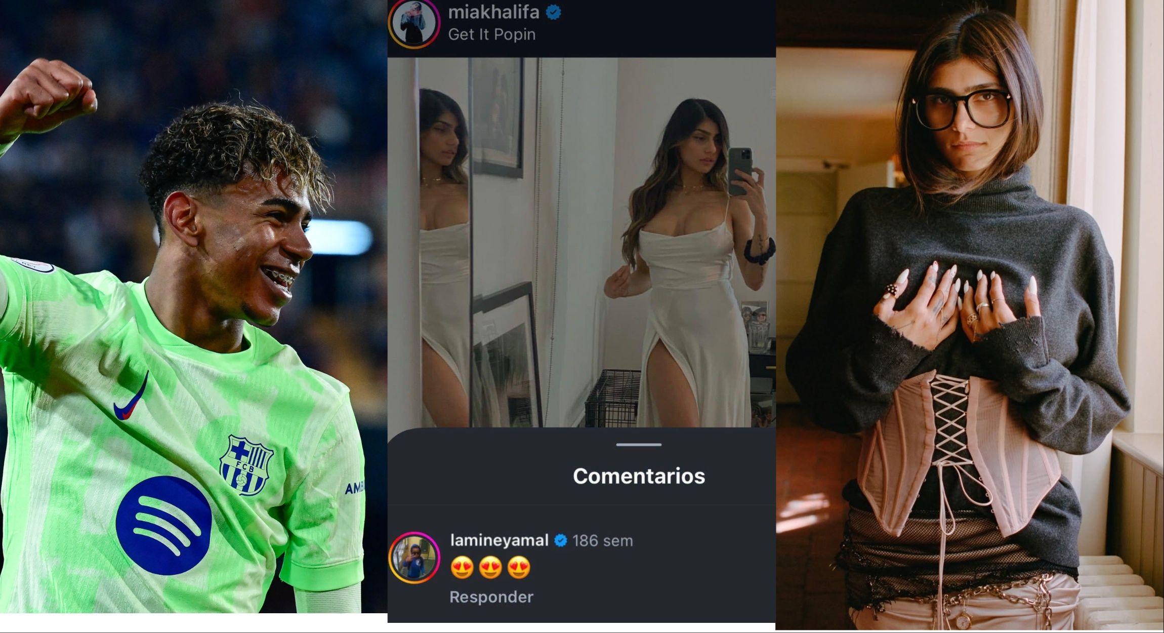 Did Lamine Yamal try to flirt with Mia Khalifa? the truth behind the ...