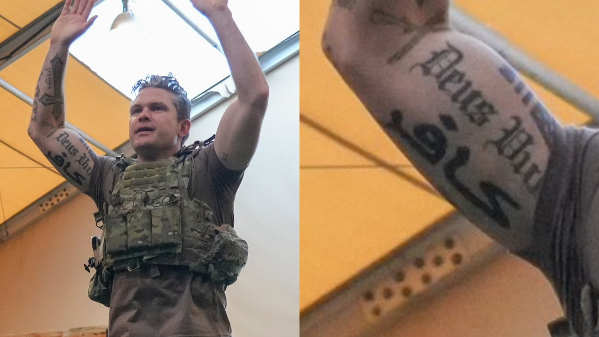 'Kafer' tattoo on US Secretary of Defense Pete Hegseth sparks outrage ...
