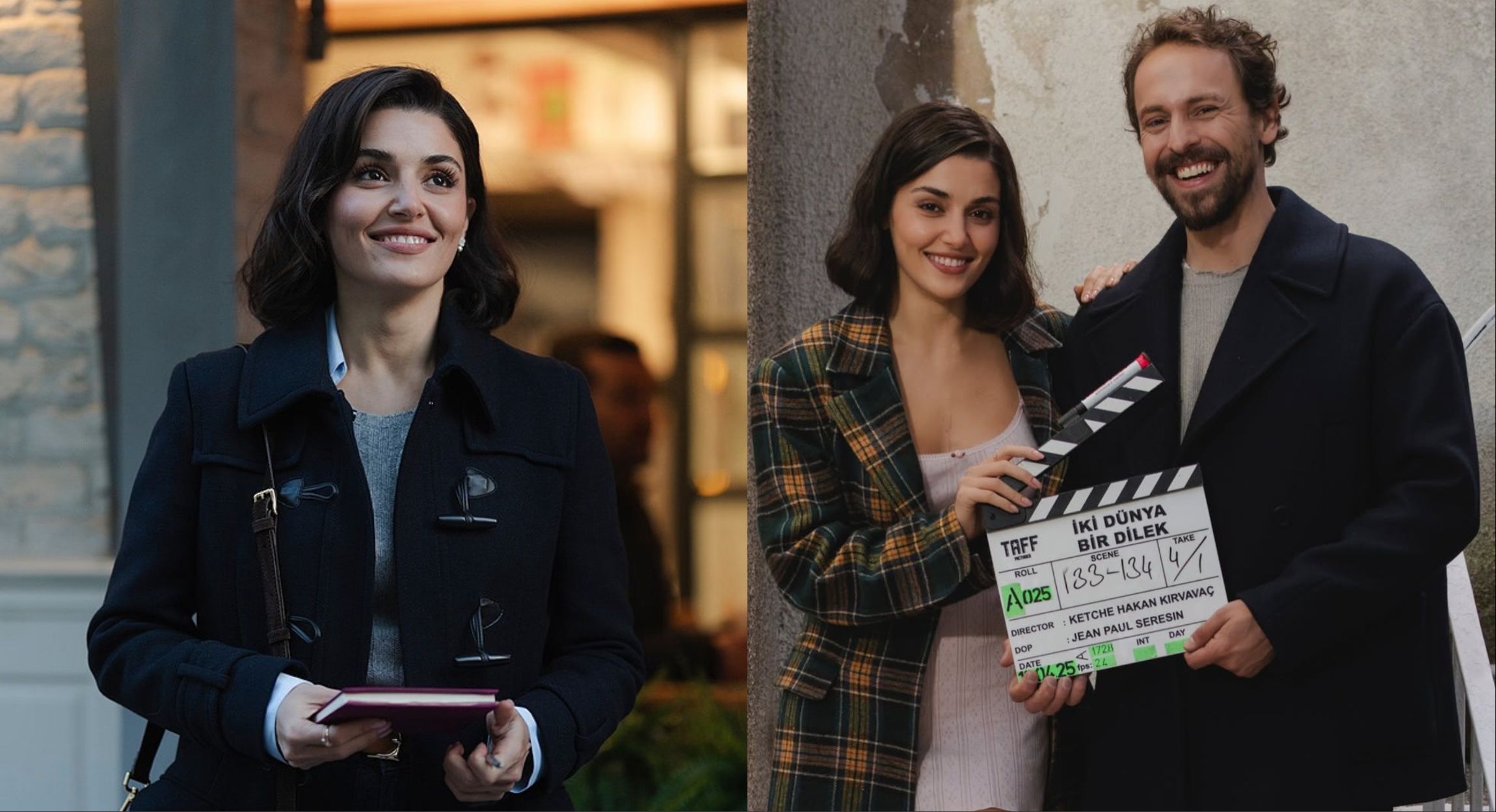 Hande Erçel and Metin Akdülger shine in "İki Dünya Bir Dilek" — first ...