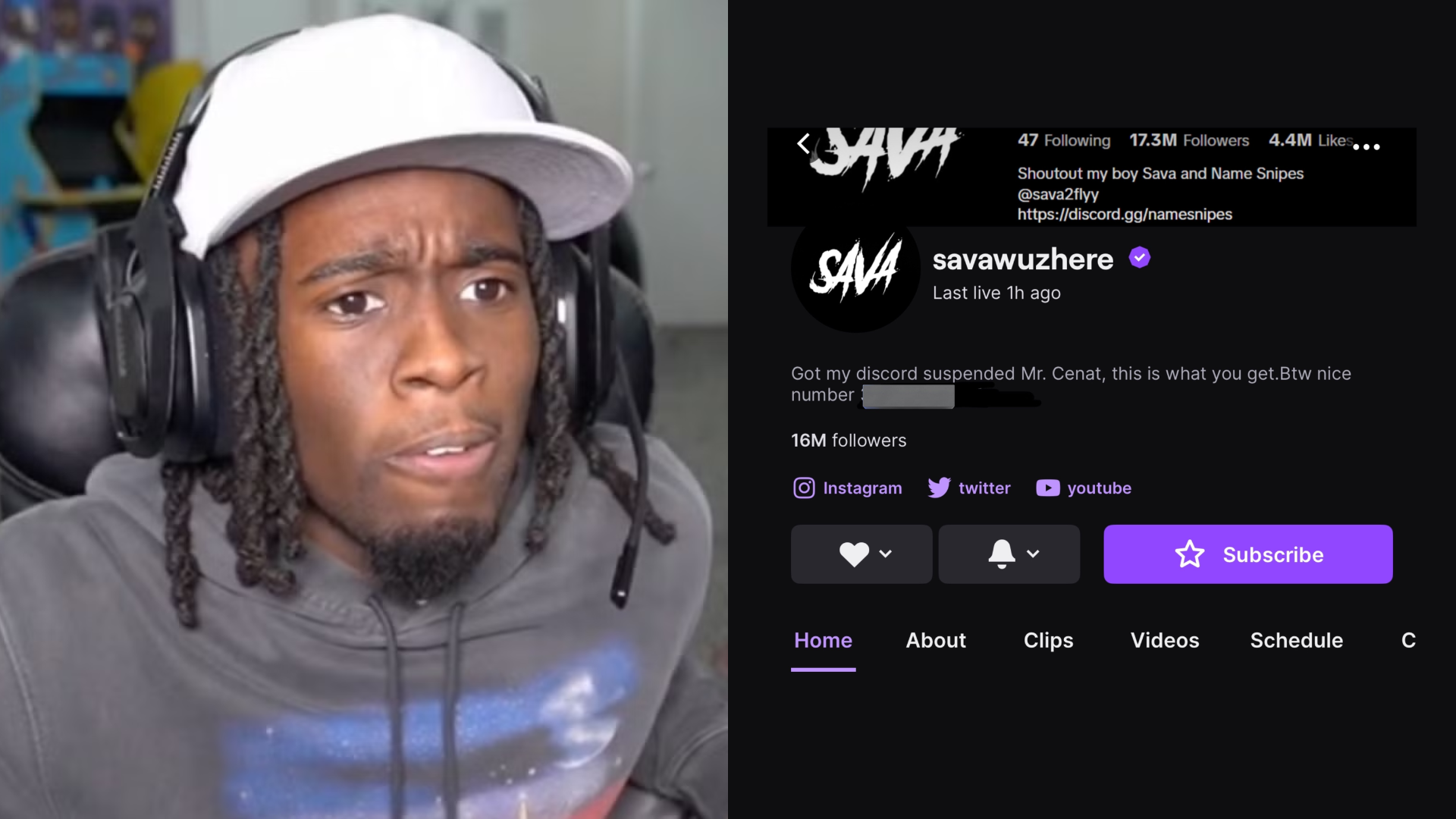 Kai Cenat Twitch account hacked and reportedly banned | Al Bawaba