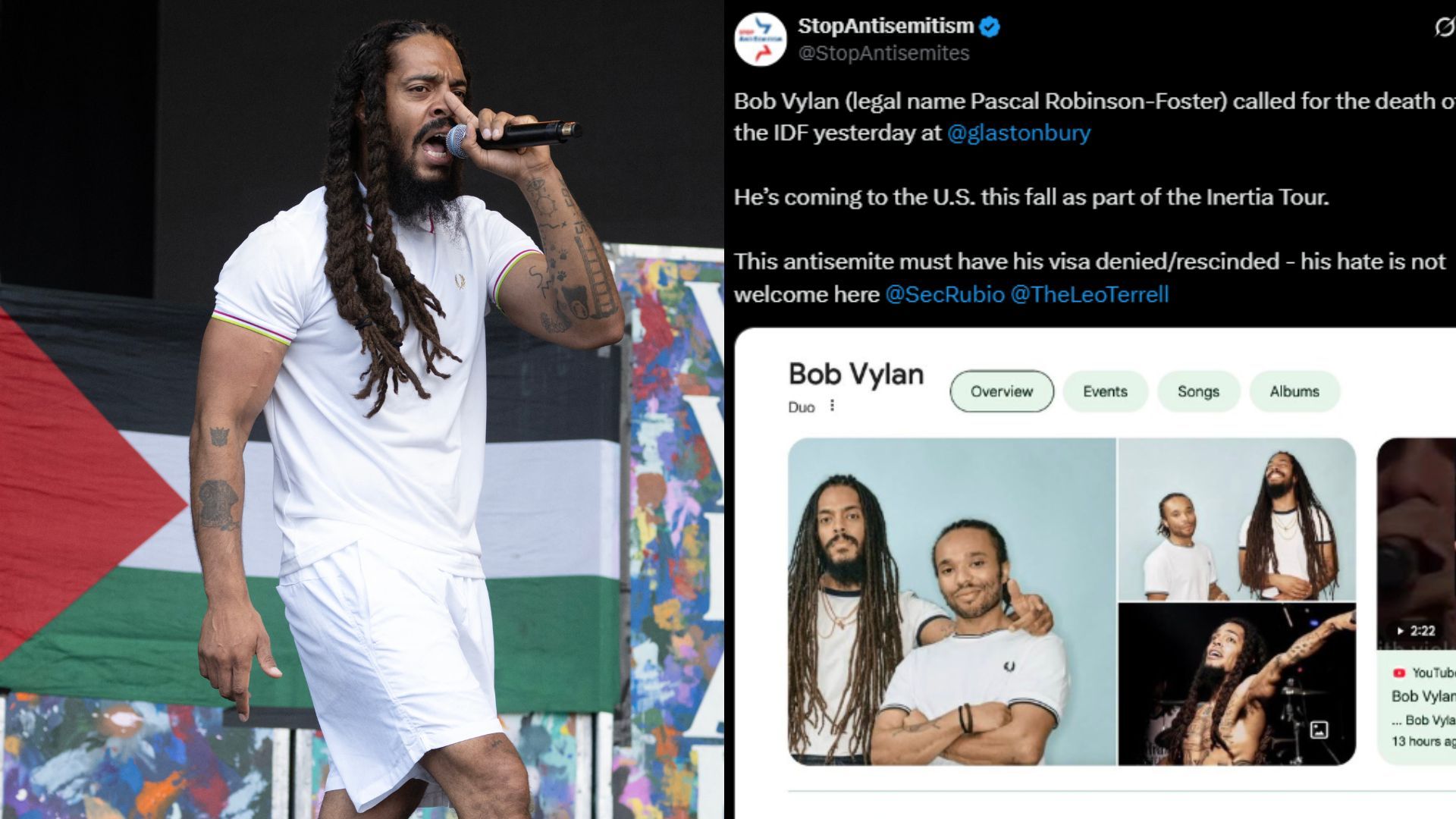 US to revoke Bob Vylan's visa after "Death to the IDF" chant at ...