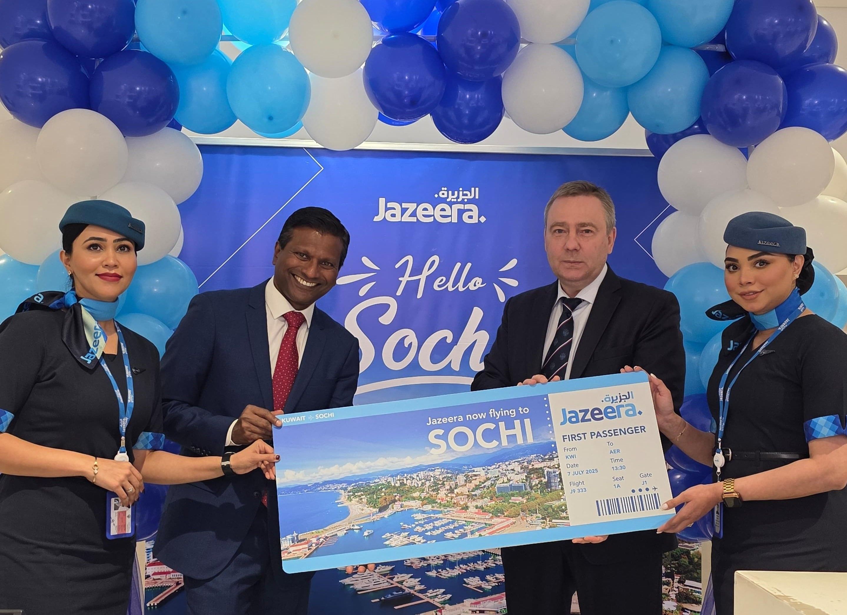 Jazeera Airways Launches First-Ever Direct Flight to Sochi | Al Bawaba