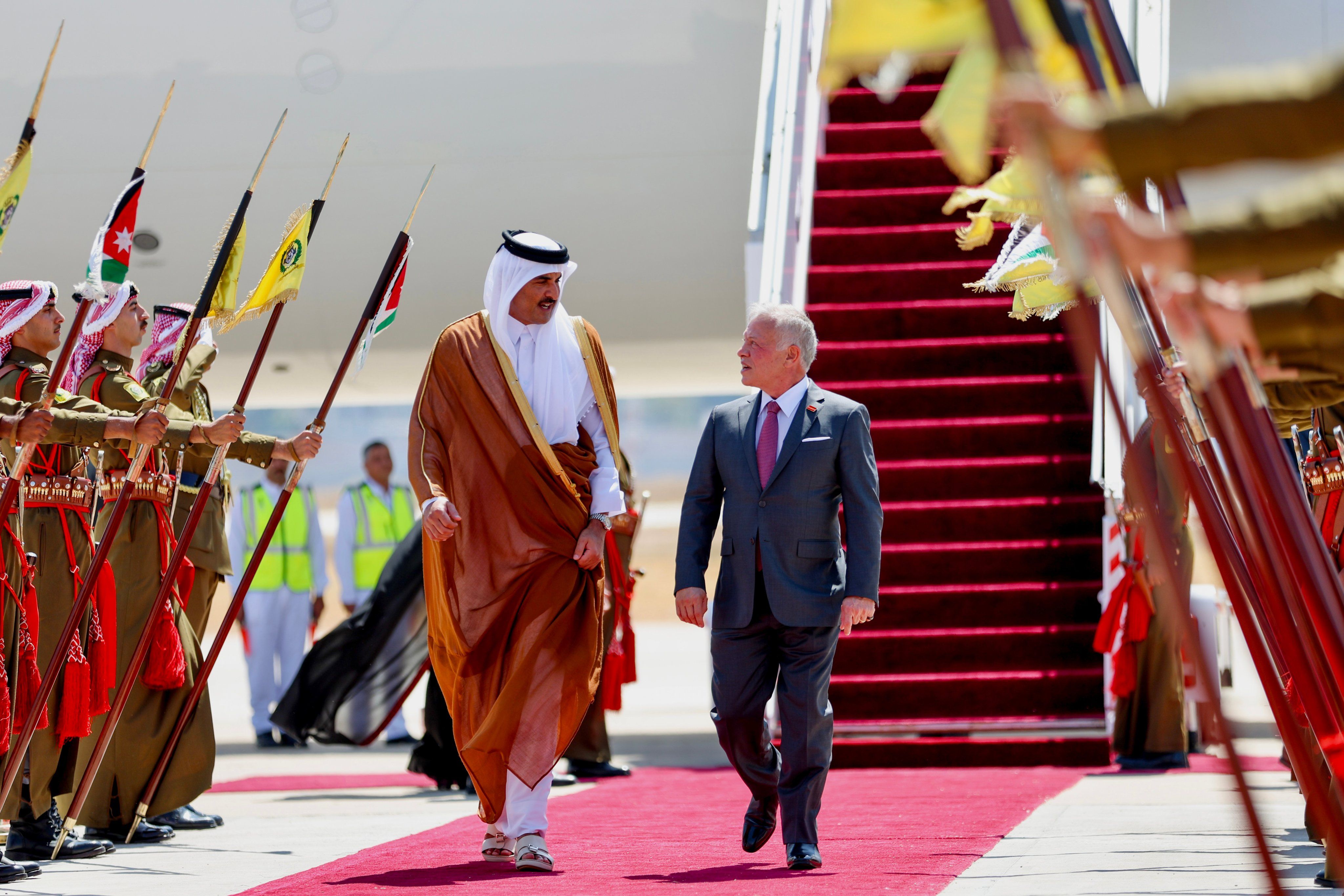 Qatar Emir visits Jordan in first trip abroad after Israeli strikes on ...