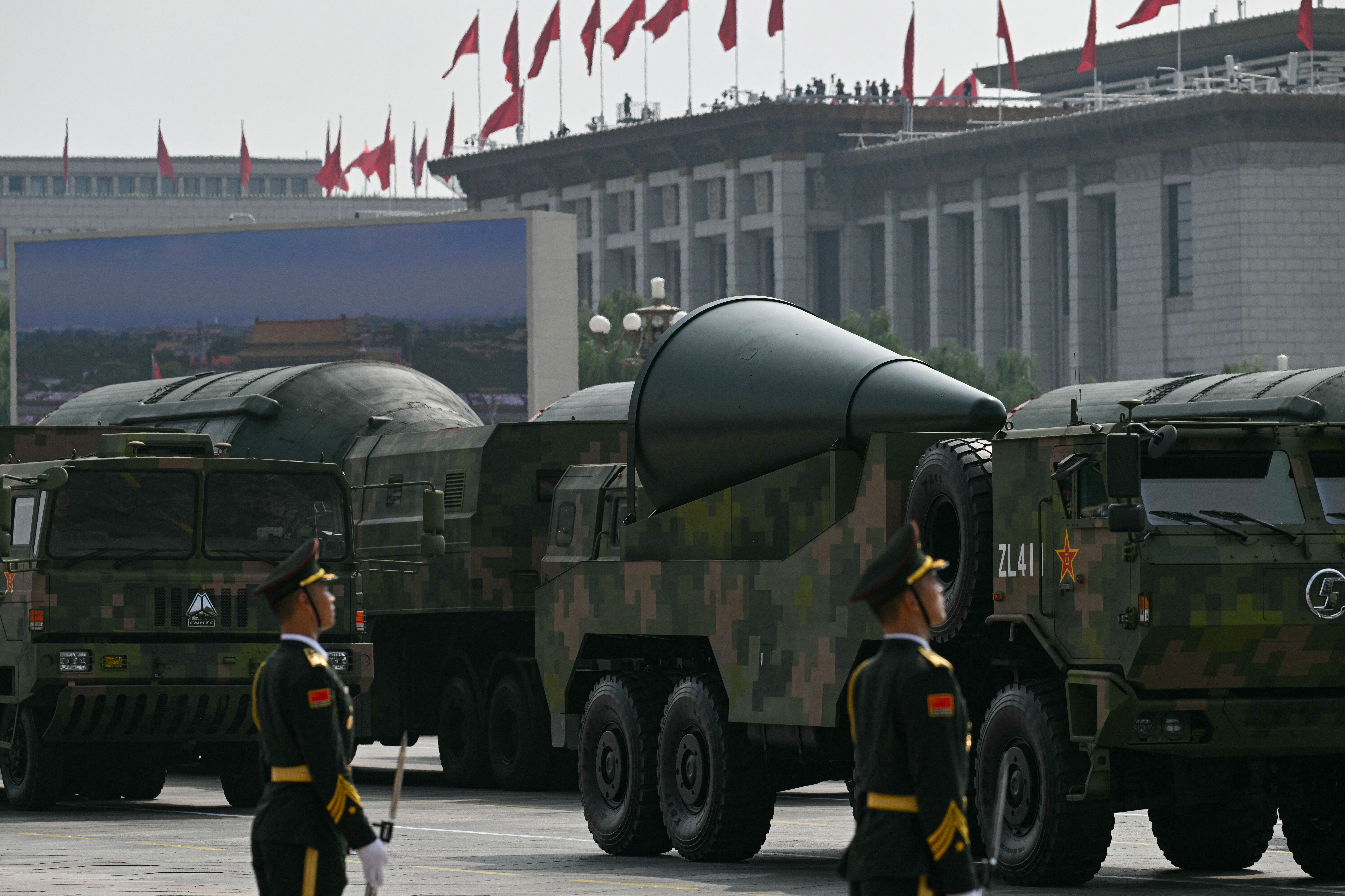 China unveils nuclear triad in historic Tiananmen parade | Al Bawaba