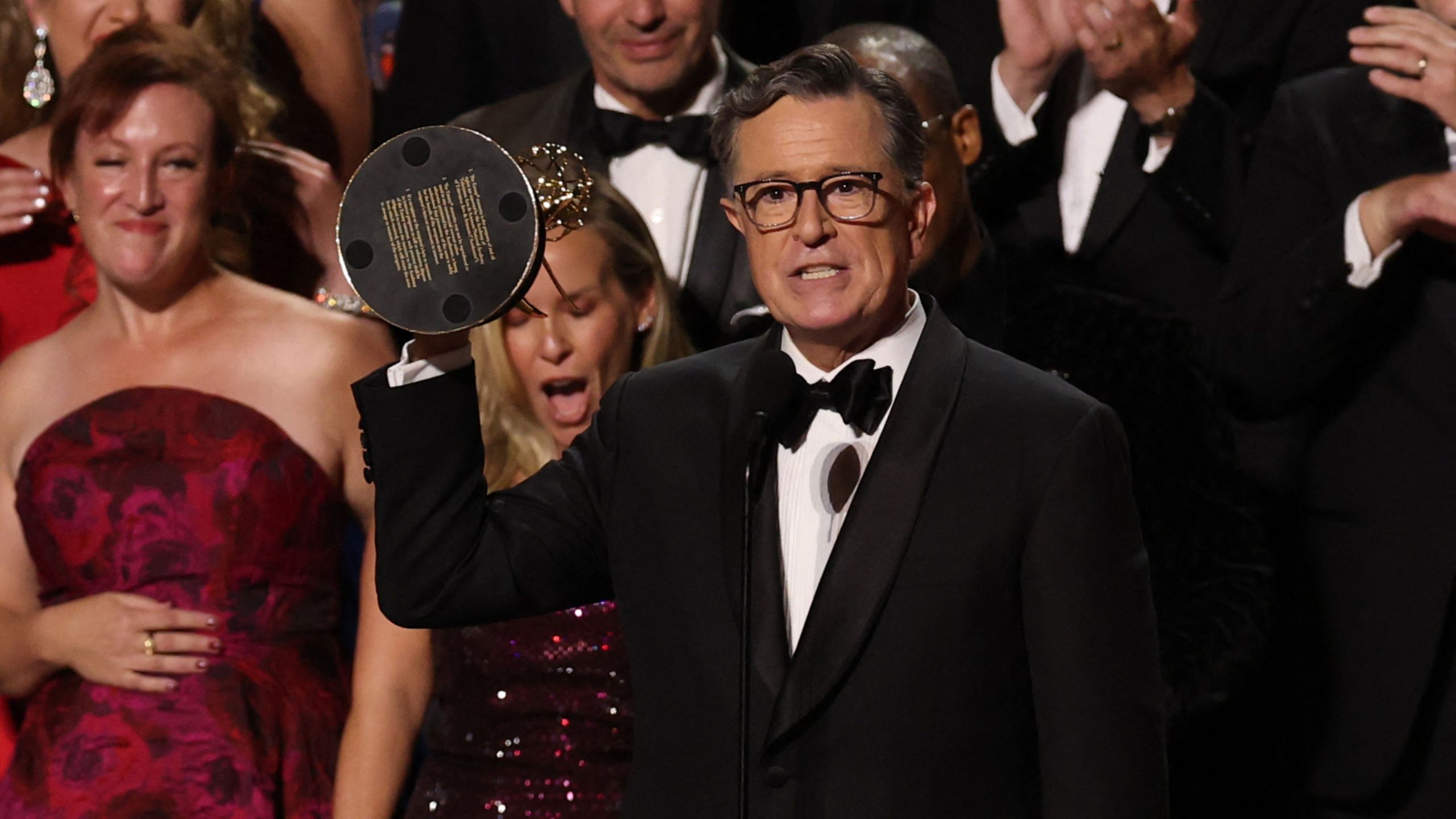 'The Late Show with Stephen Colbert' wins Emmy after CBS cancellation ...