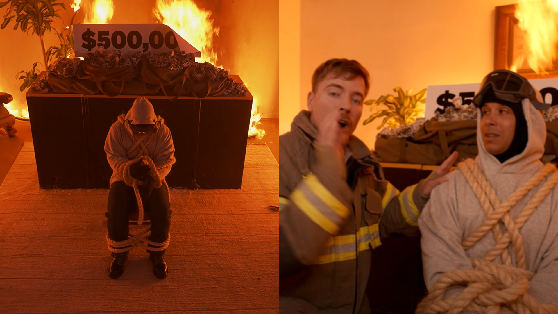 MrBeast under fire for trapping man inside burning house | Al Bawaba