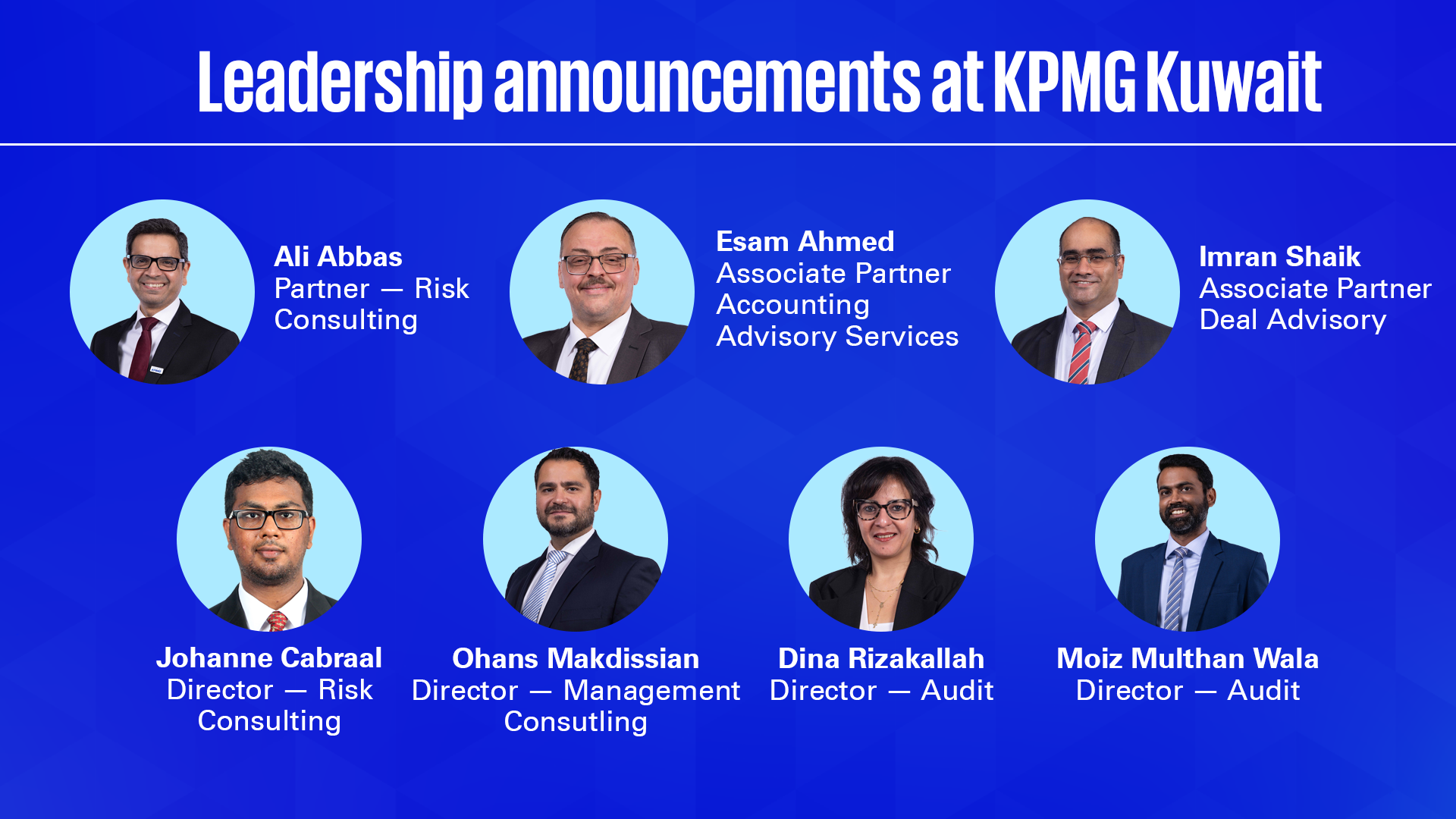KPMG Kuwait announces expanded leadership promotions to strengthen its ...