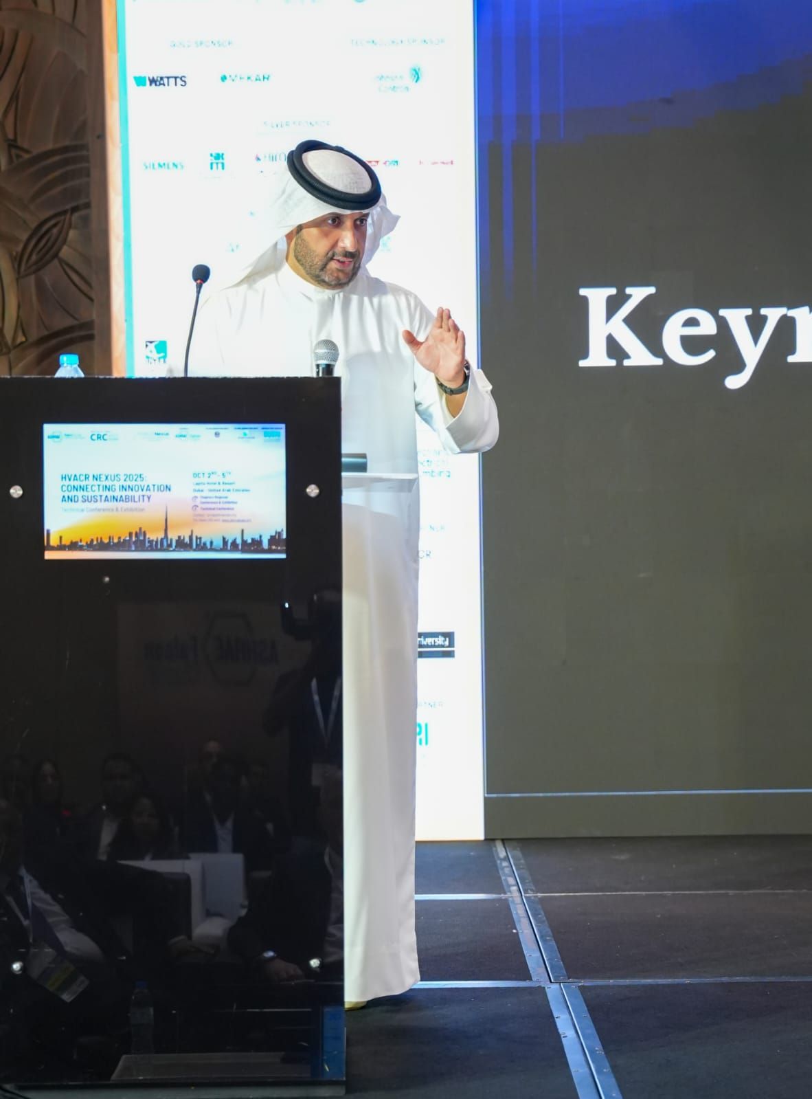 H.E. Ahmad bin Shafar, delivers Opening Keynote Speech at ASHRAE ...