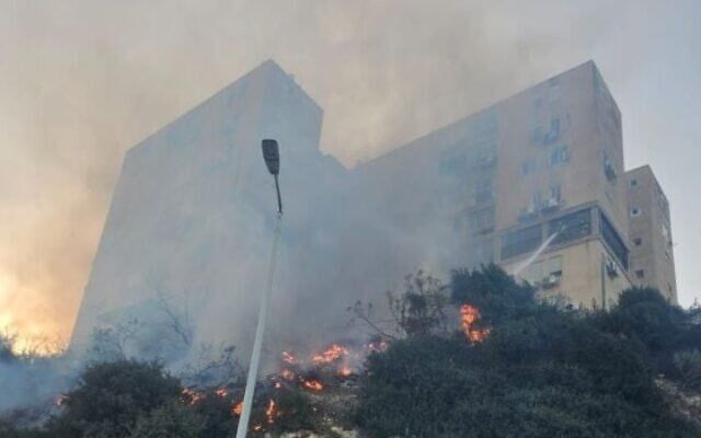 Massive fire erupts in Haifa, Israel | Al Bawaba