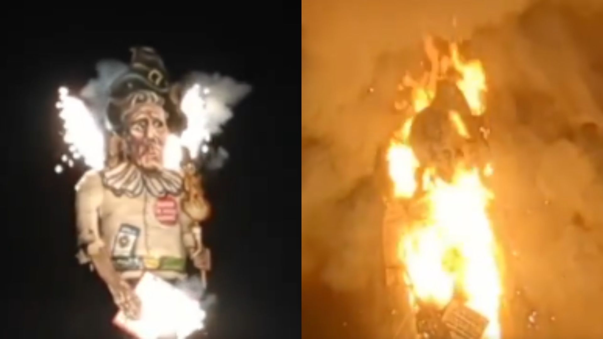 Video: Kent locals set Keir Starmer effigy on fire | Al Bawaba