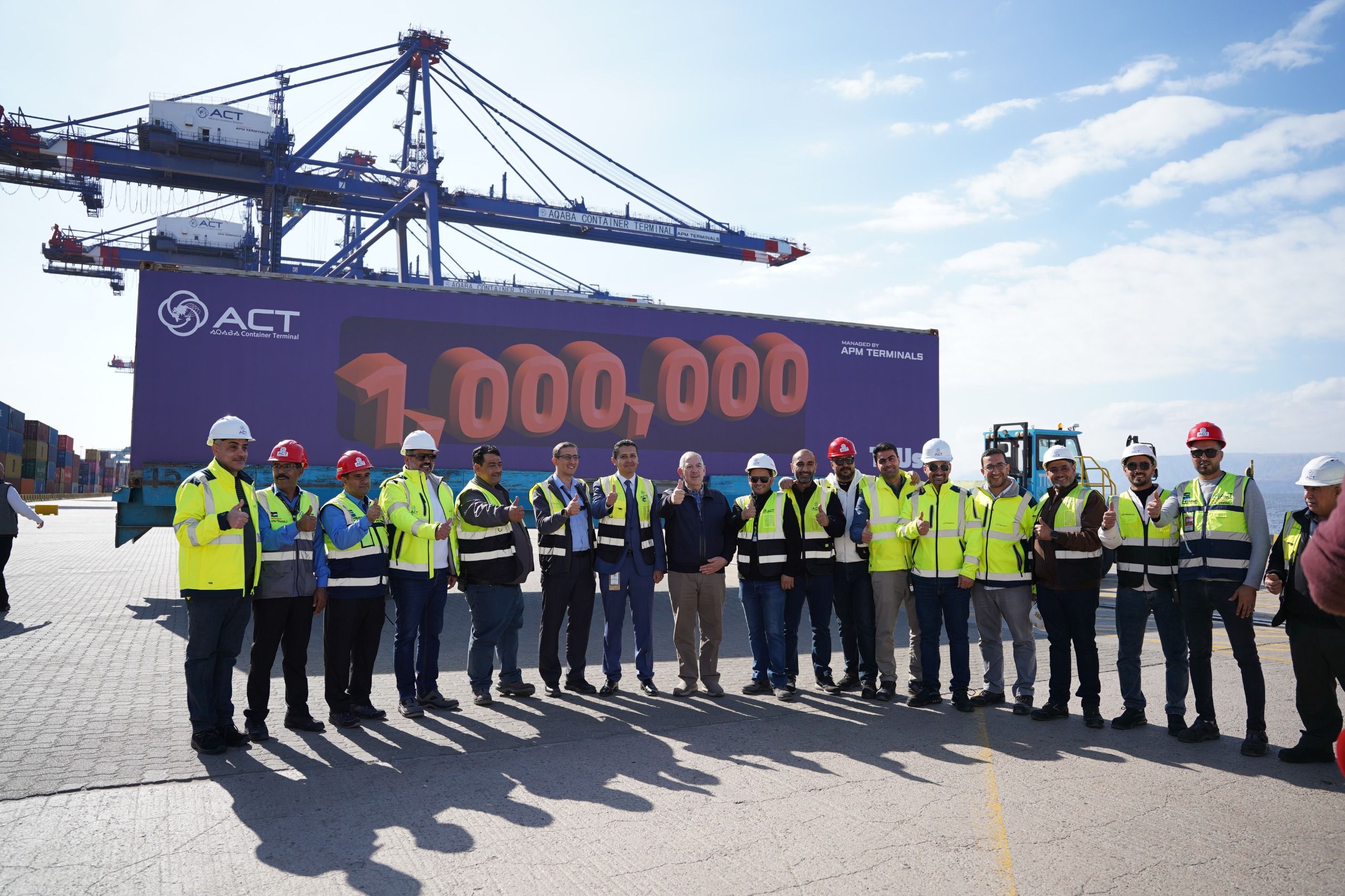 Aqaba Container Terminal Celebrates One Million TEUs and Strengthens ...