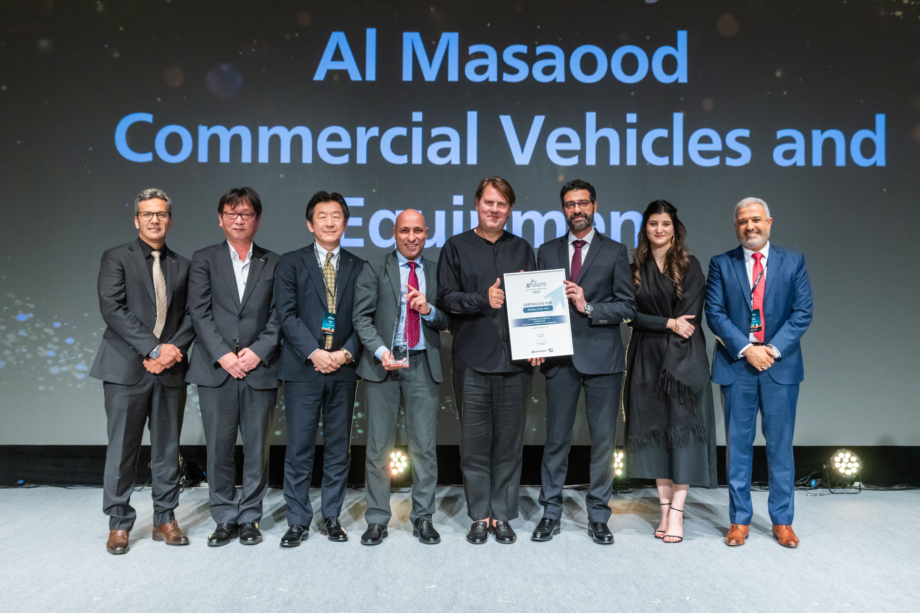 Al Masaood CVE Wins UD Trucks Partner of the Year 2025 | Al Bawaba