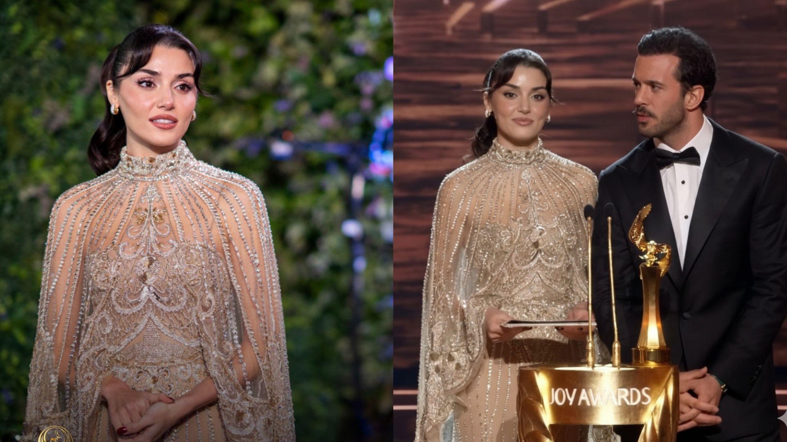 Joy Awards 2026: Hande Erçel speaks Arabic as she presents with Barış ...