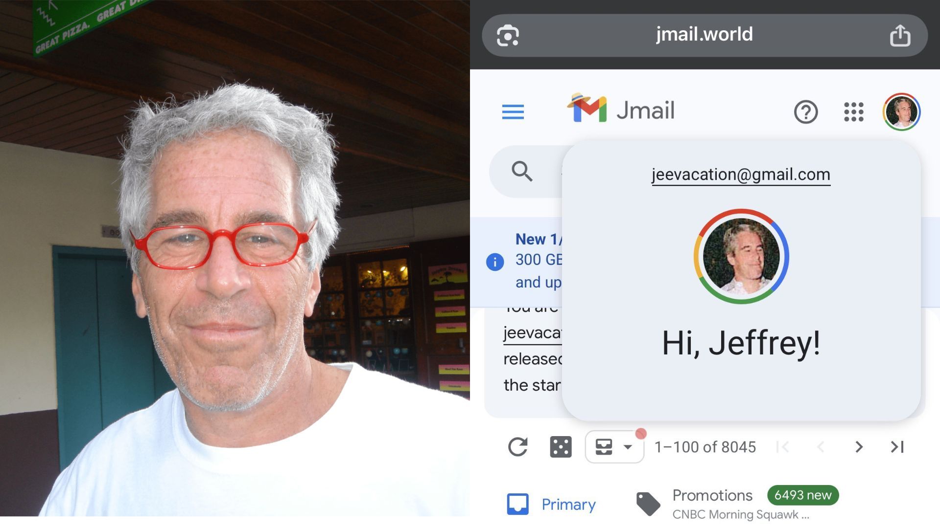 Jmail: Developer creates replica of Epstein's Gmail account | Al Bawaba