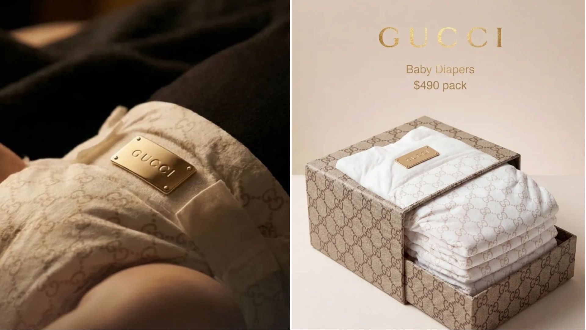 Gucci $490 baby diapers cause fuss. Would you buy them? | Al Bawaba