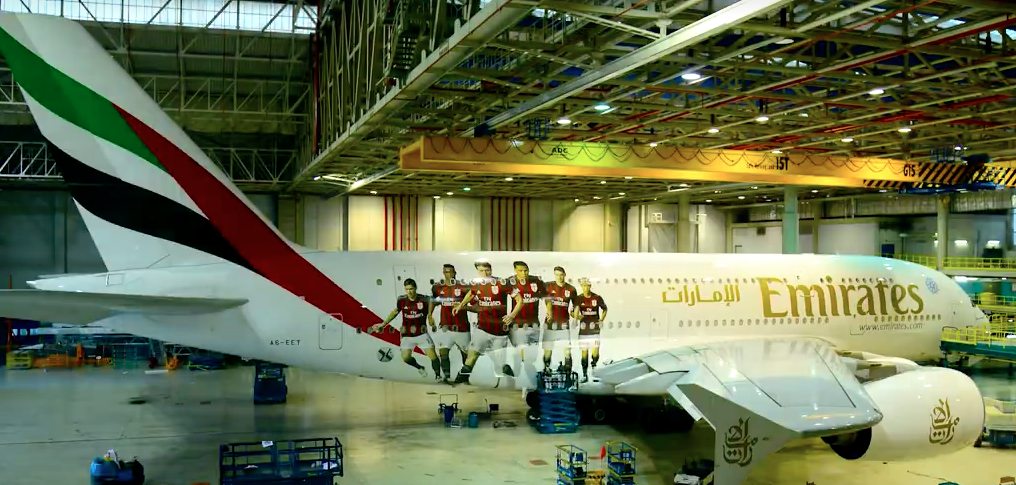 Emirates' AC Milan A380 takes flight | Al Bawaba