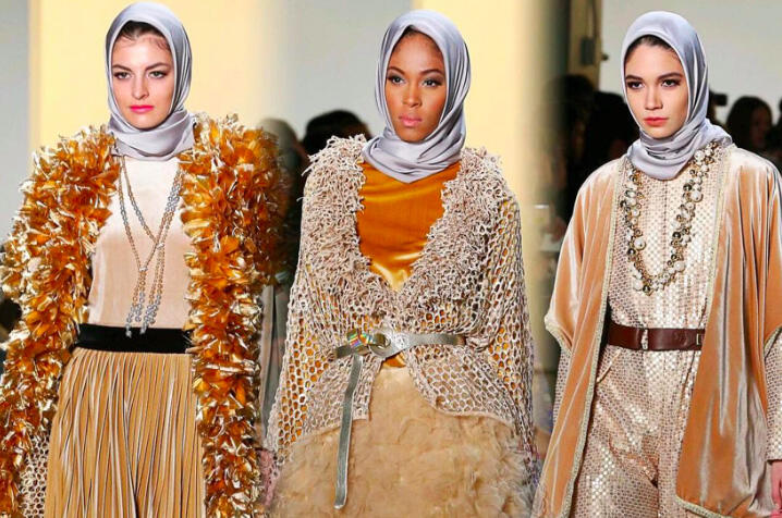 This Indonesian designer used all hijabi models for her glittering NYFW ...