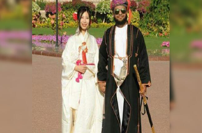 In rare cross-cultural ceremony, Omani royal marries a Japanese ...