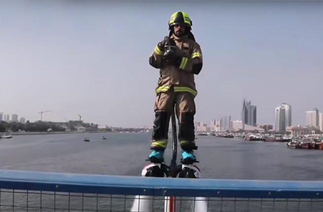 VIDEO: Dubai firefighters to battle blazes using jet packs | Al Bawaba