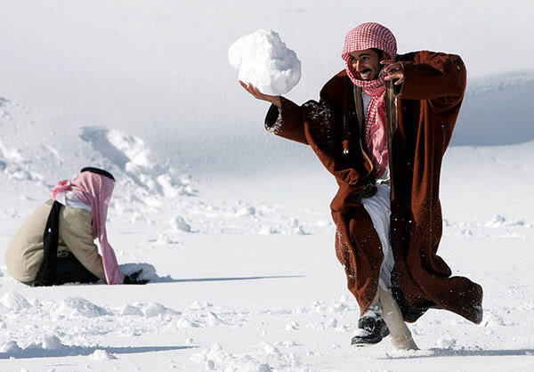 Arab Snow Hysteria: American in Arabia Takes on Snow-Fallout | Al Bawaba