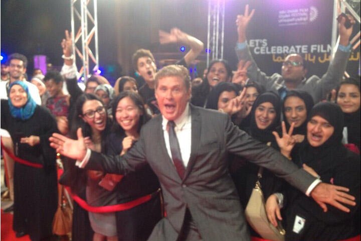 'Baywatch' star David Hasslehoff plays lifeguard again at Abu Dhabi ...