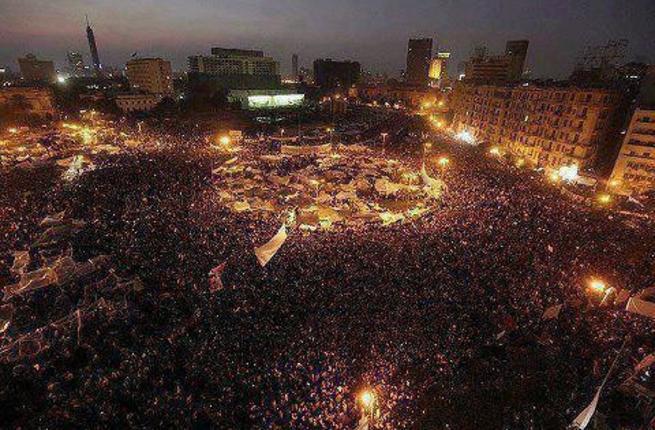 Arab-Spring-like scenes in Cairo as hundreds of thousands protest | Al ...