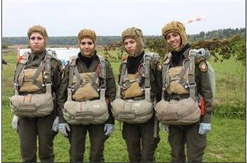 From Russia with love: Female Palestinian paratroopers trained in ...