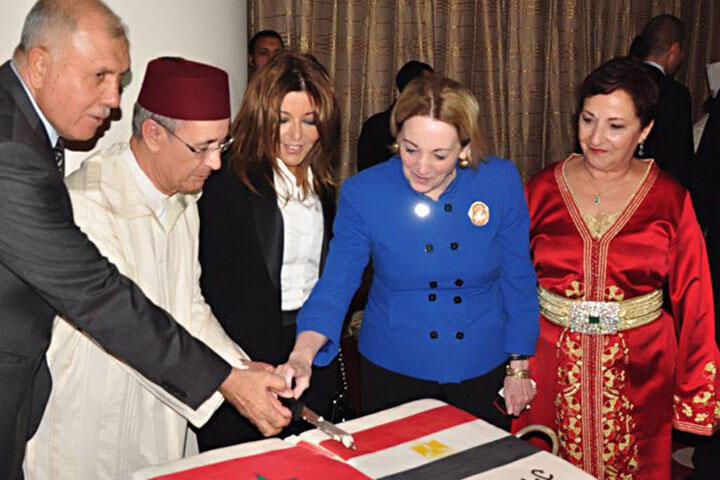 Event fit for a Queen! Samira Said celebrates with the King of Morocco ...