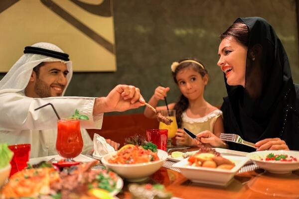 Charming family moments at Barouk Restaurant Crowne Plaza Yas Island ...