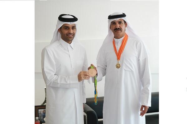Ooredoo receives Olympic champion Abdullah Al-Rashidi | Al Bawaba