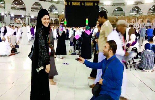Love in the Holy City! Turkish TV reporter's Mecca wedding proposal ...