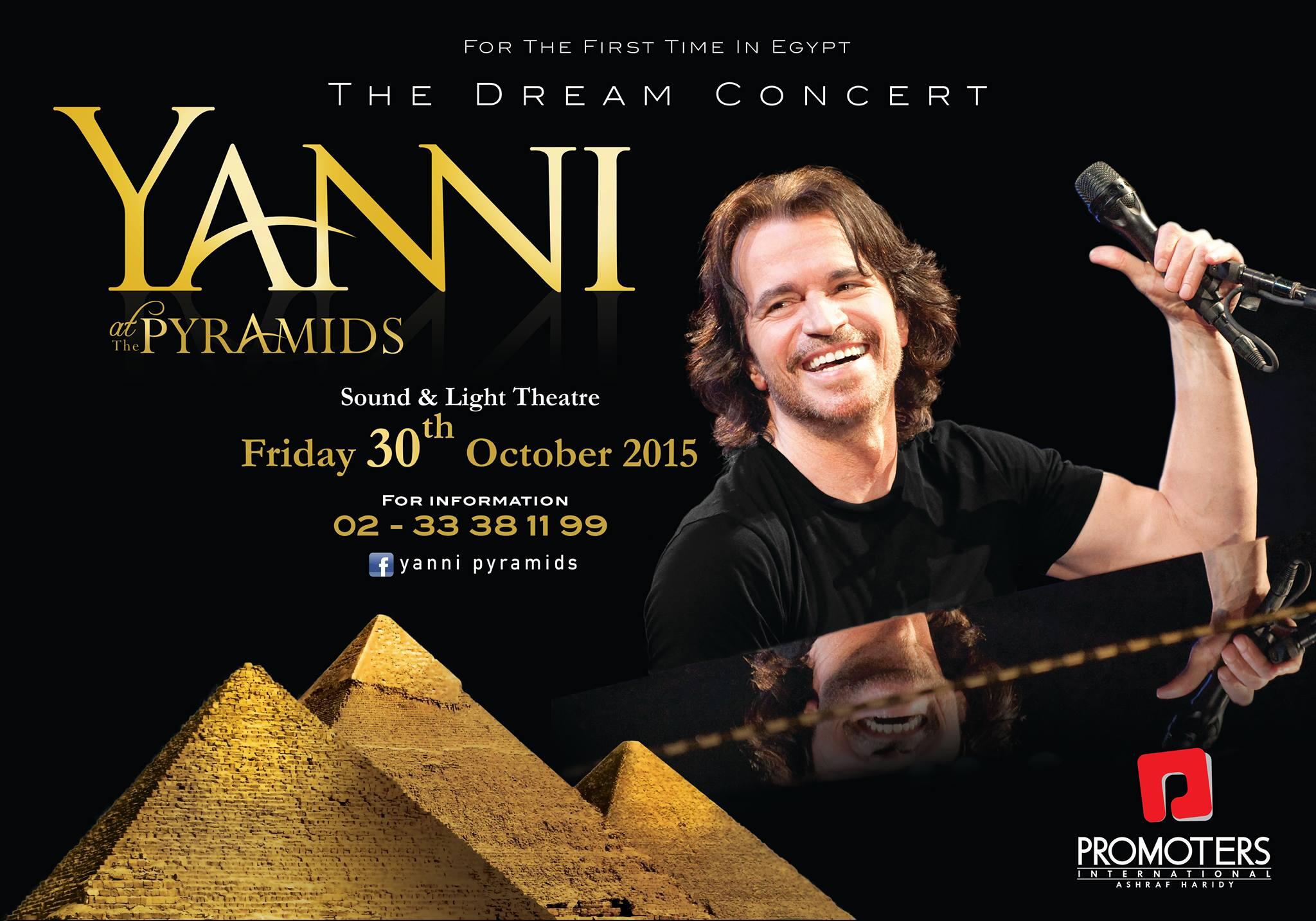 Yanni: 'Performing in the Pyramids is a great once in a lifetime ...